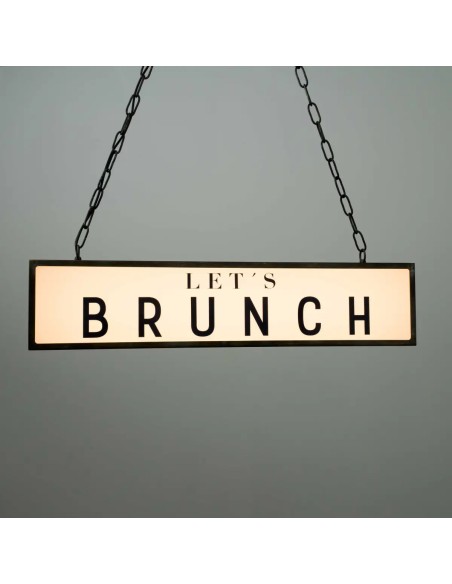 Rotulo señalización pared estilo industrial