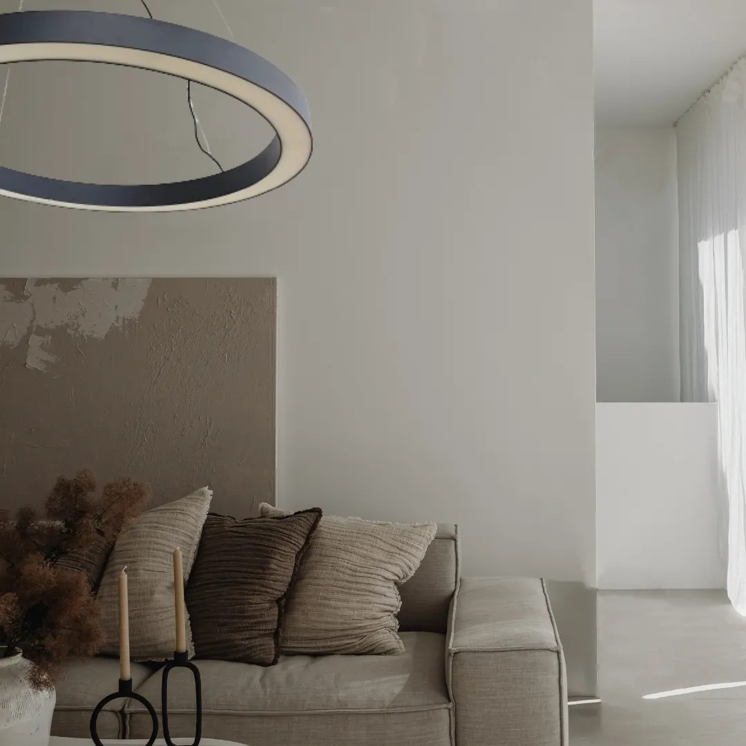 LED ring pendant lamp in different LED temperatures - 120cm