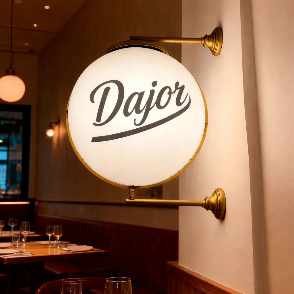 Rótulo luminoso de pared personalizado para restaurantes o negocios ...